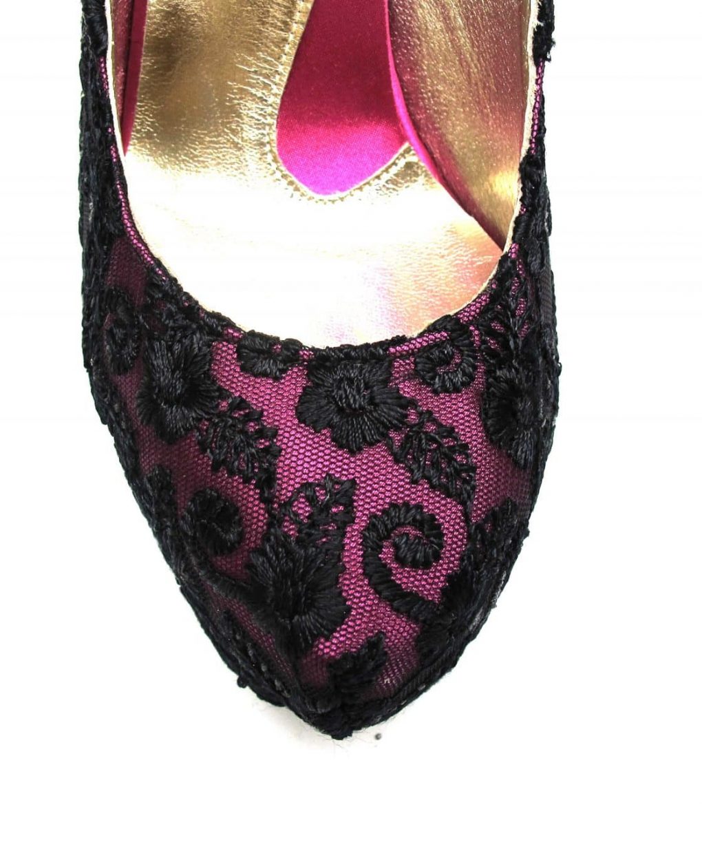 Veronesse Pink Snake Print Holigraphic Peep toe Heels - Alila